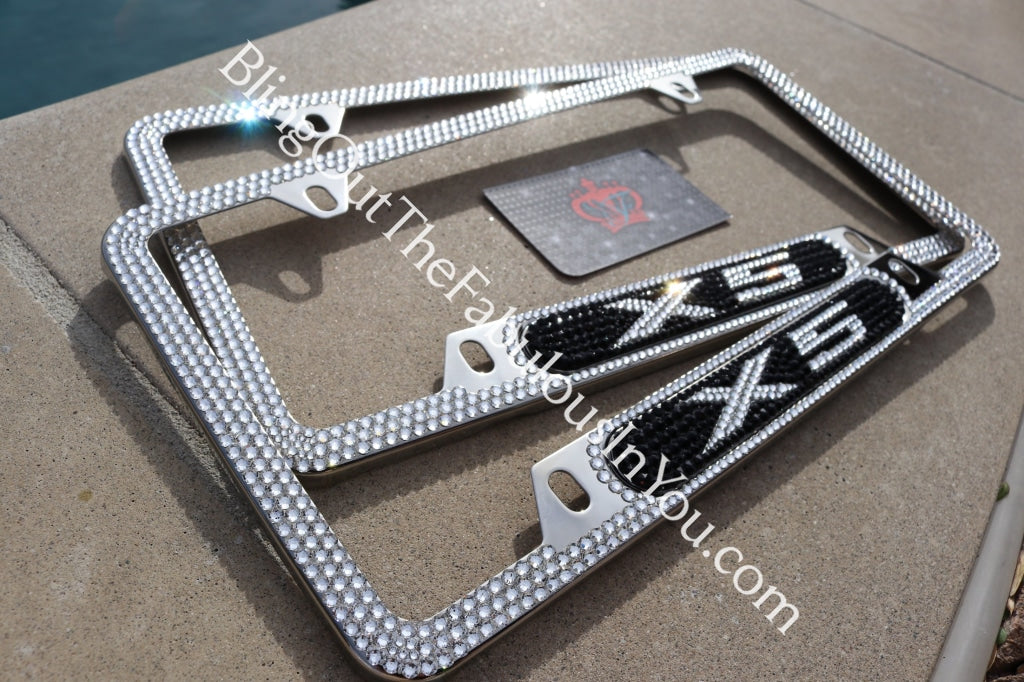BMW X5 Swarovski License Plate Frame – crystalfetish