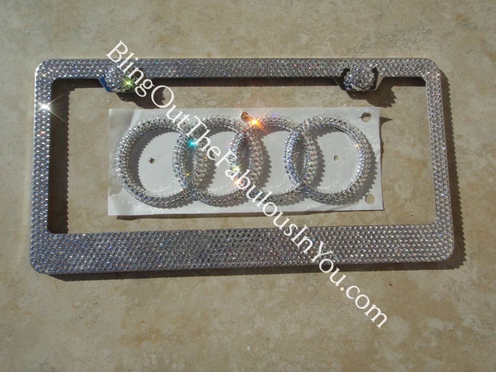 CF Signature Swarovski License Plate Frame – crystalfetish