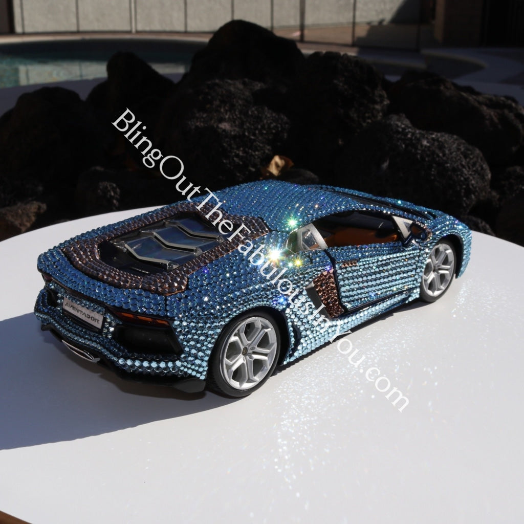Swarovski Crystal Lamborghini Aventador Model – crystalfetish